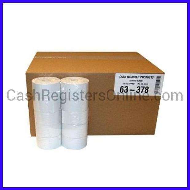 38mm (1.5") x 150' Bond Cash Register Paper Rolls - 100 Rolls – Cash ...